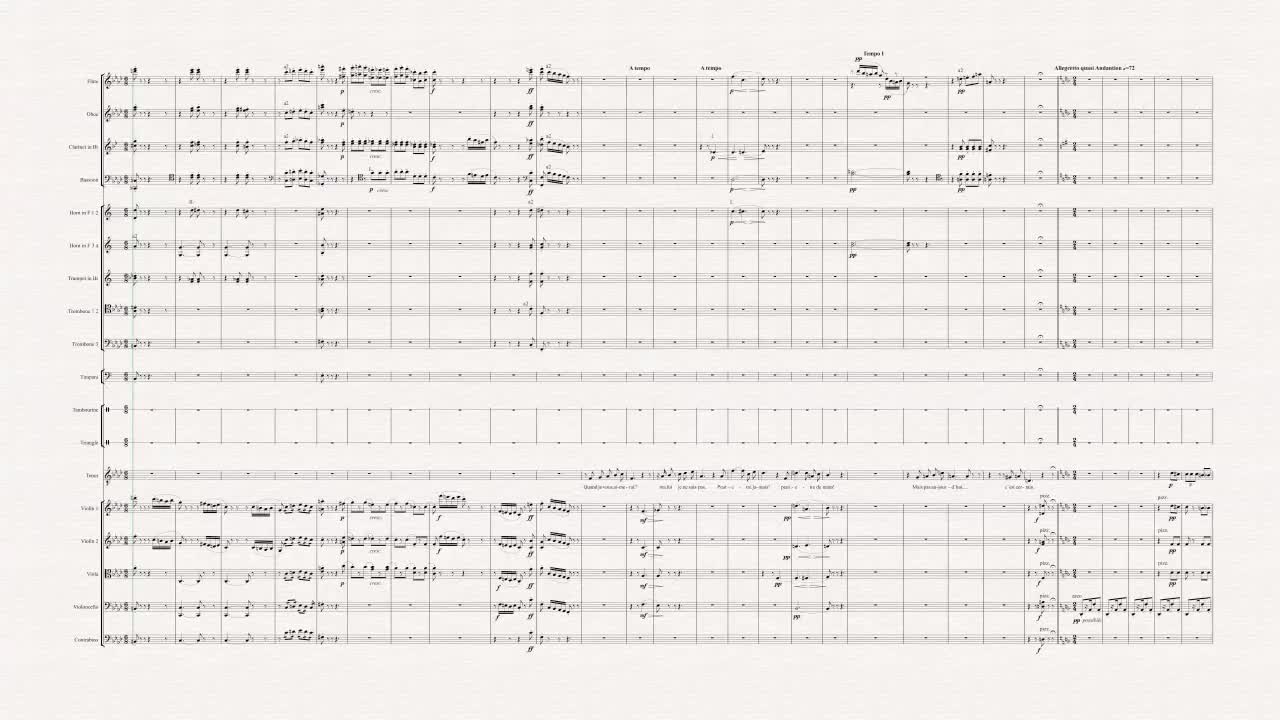 卡门经典唱段《哈巴涅拉》管弦乐总谱