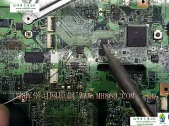 台式机主板笔记本液晶显示器电脑维修视频教程8脚MOS管的焊接