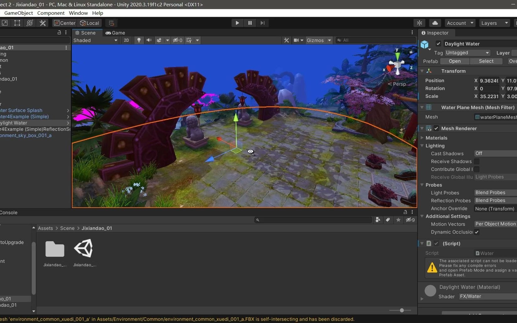 unity仙岛与古典房屋建筑场景模型免费下载