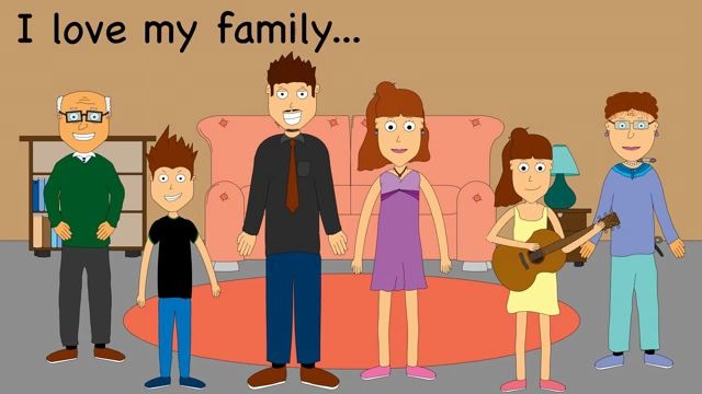 I LOVE MY FAMILY 幼儿英语 家庭成员表达方式