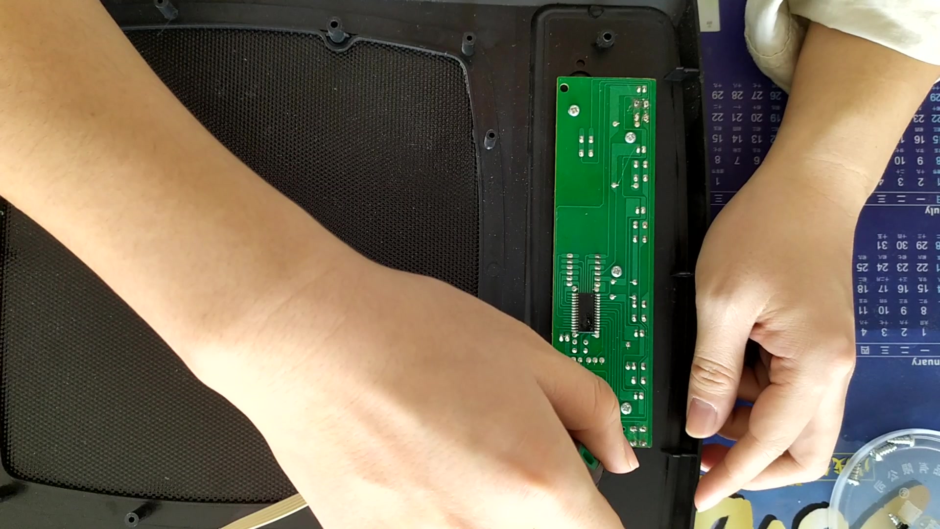 电磁炉维修,屏幕显示,按键没反应,换微动开关