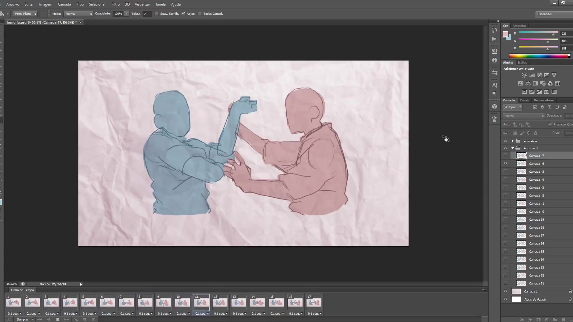 【制作过程】PS逐帧动画制作过程 XPG Animation
