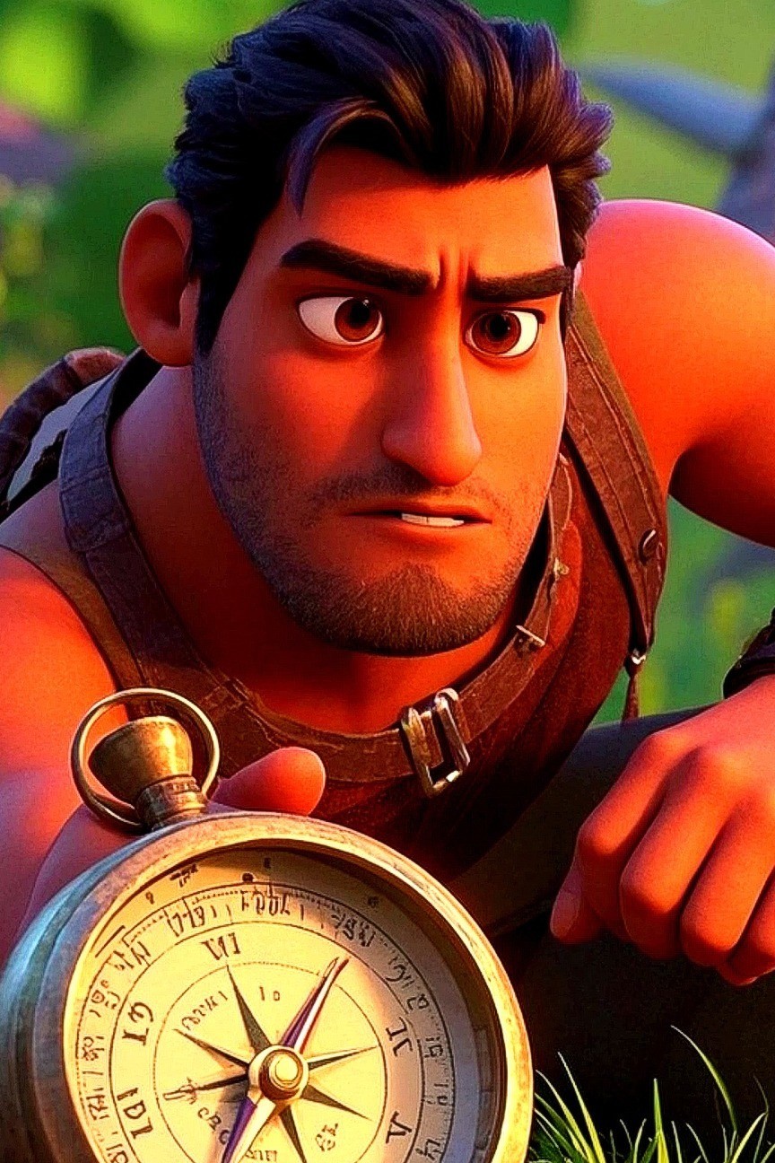 儿童动漫,小指南针迷路,带着探险家转圈圈