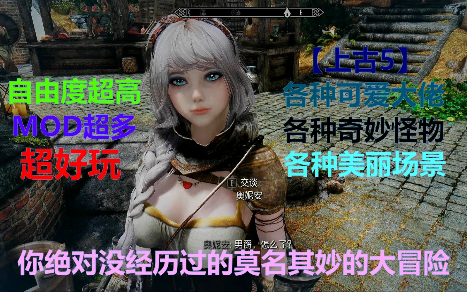 你绝对没见过的莫名其妙的大冒险【零疯】《上古5》实况娱乐解说