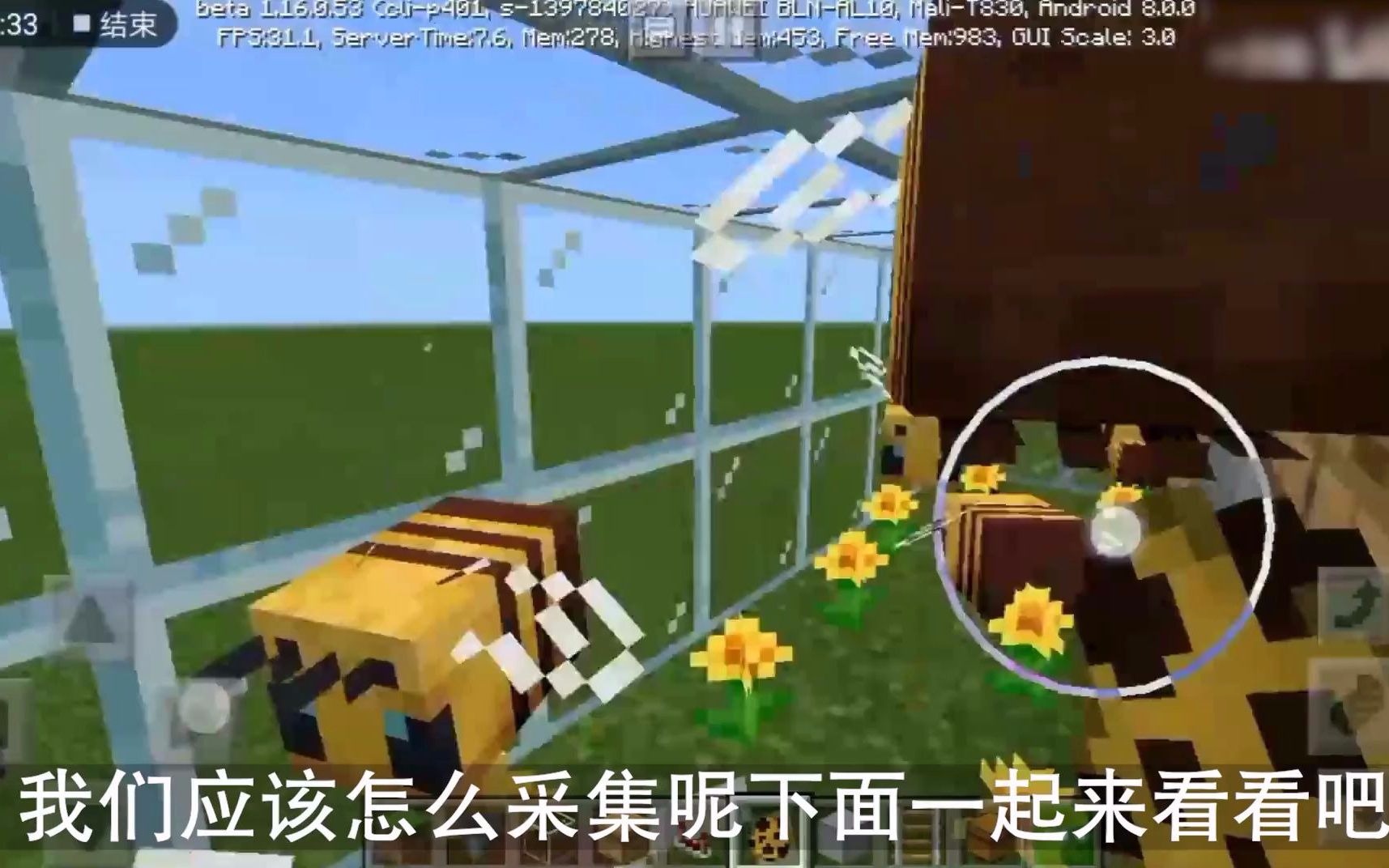 我的世界怎么采集蜂箱里面的蜂蜜