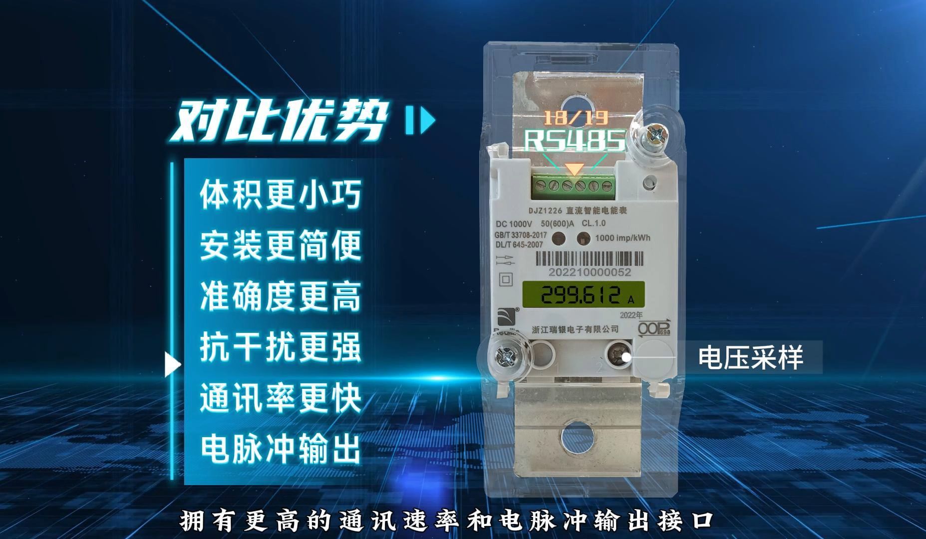 体型小巧精度高,极具性价比的一体化直流电能表