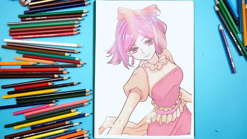 临摹精灵梦叶罗丽人物,菲灵公主简笔画