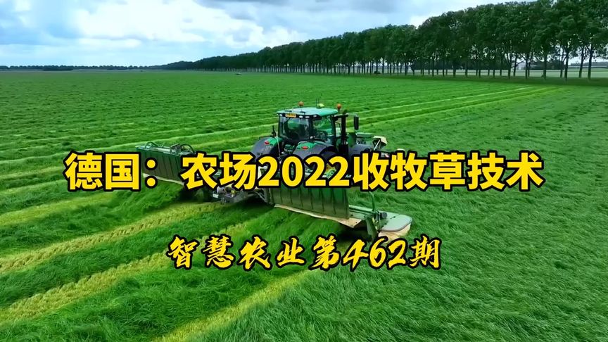 智慧农业462期:德国农场2022收牧草技术!畜牧业背后规模化种草