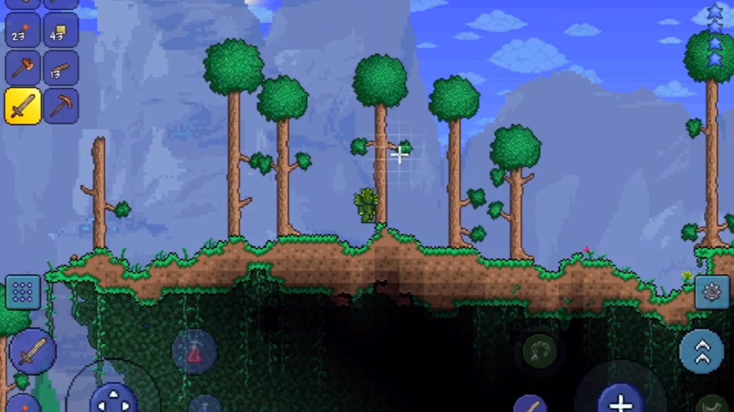 【F方块君】泰拉瑞亚1.3按键教程,想要回摇杆跳跃和连续攻击?这里教...