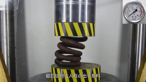 国外实验巨型弹簧液压系统观测:不可思议现象记录