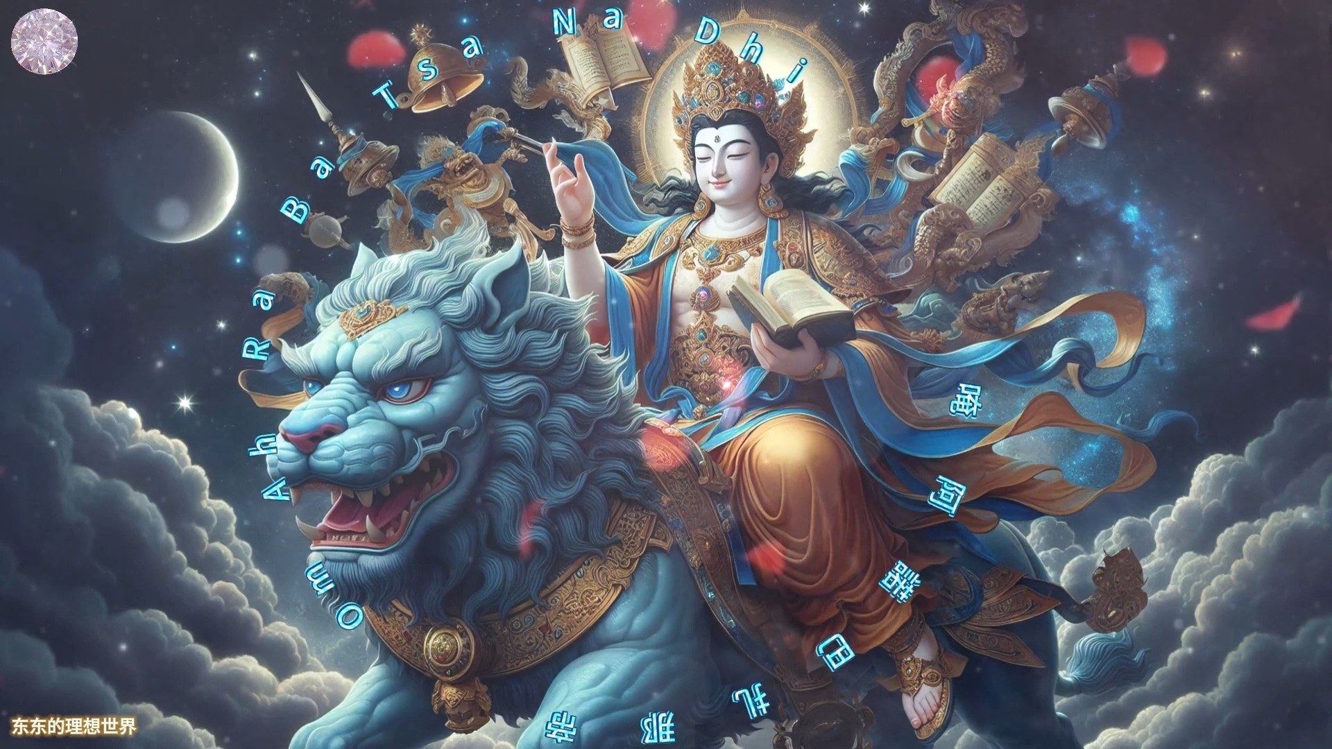 432Hz 文殊菩薩智慧咒 增长智慧的咒语 正能量 悦耳佛音 清新好听