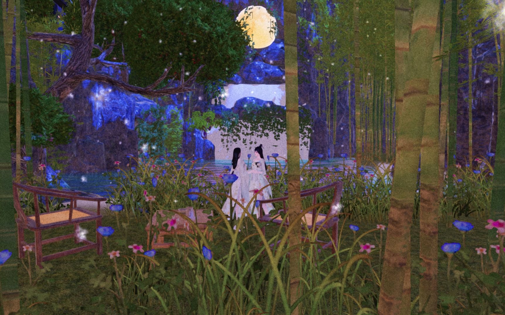 【一梦江湖家园滤镜向】竹林雅居