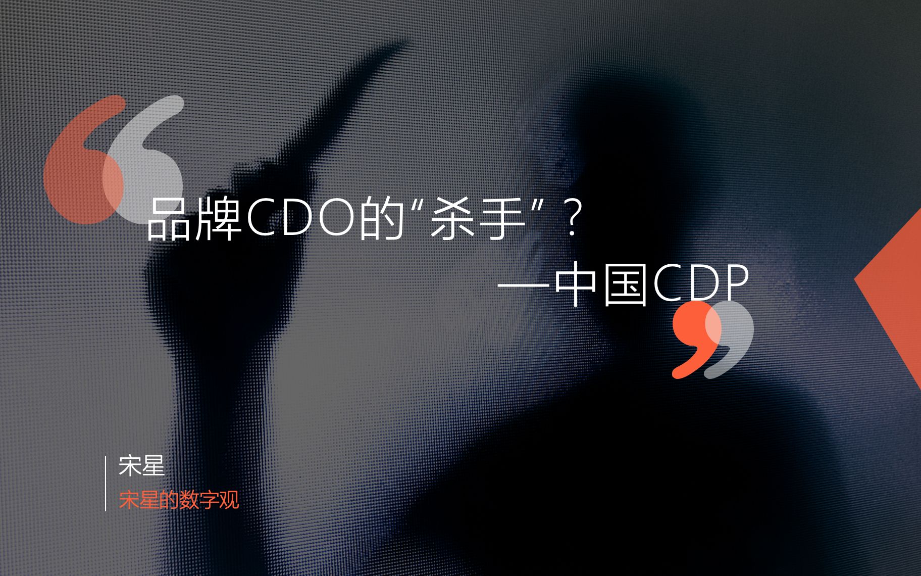 「吐槽」CDP客户数据平台:CDO“杀手”