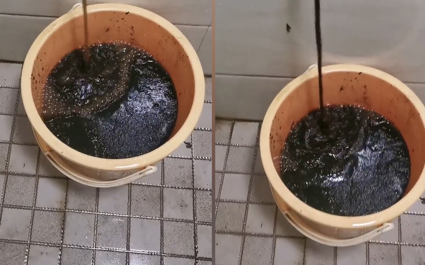 湖南男子家中自来水流出“石油”,水质极差画面令人作呕:这怎么喝?