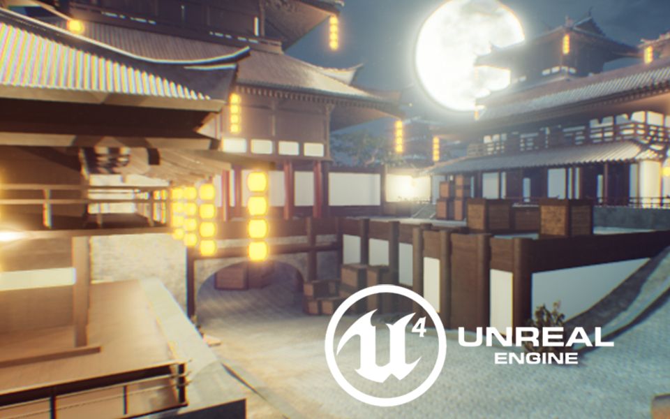 【UE4】用虚幻4魔改CSGO的Dust2地图《朝歌城》