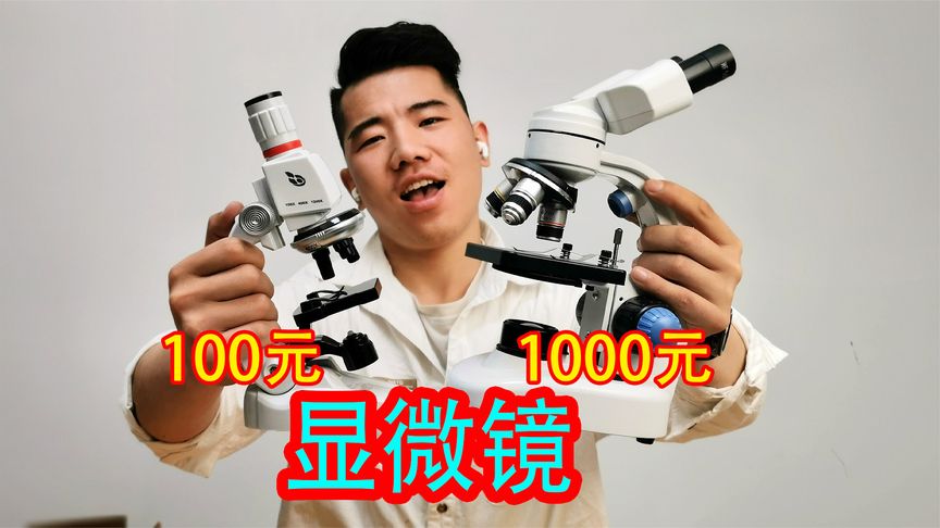 100元和1000元的显微镜,到底差在哪里?竟然可以放大1万倍。