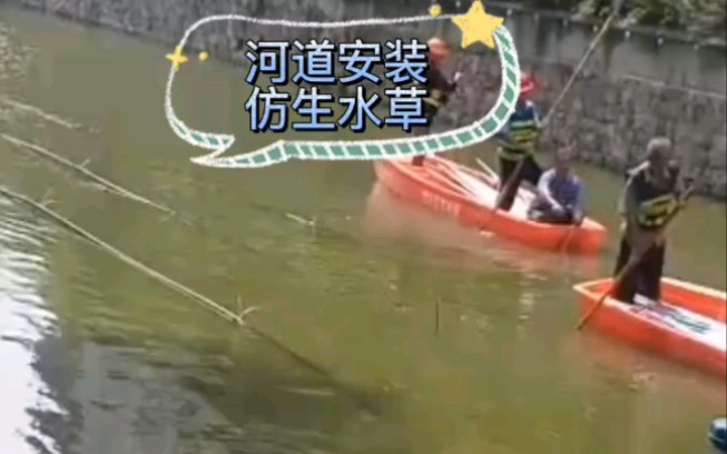 这条河的仿生水草,和上次的安装不一样?安装方式有悬挂式和框架式,...