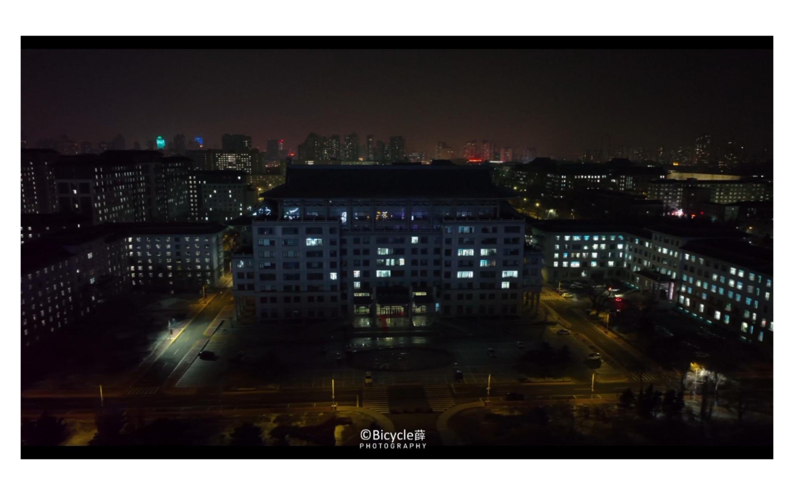 【4K航拍】夜幕下的哈工程-哈尔滨工程大学