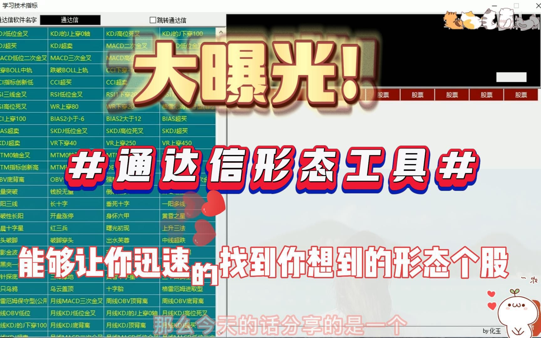 【通达信形态工具】能够让你迅速的找到你想到的形态个股,再也不用...