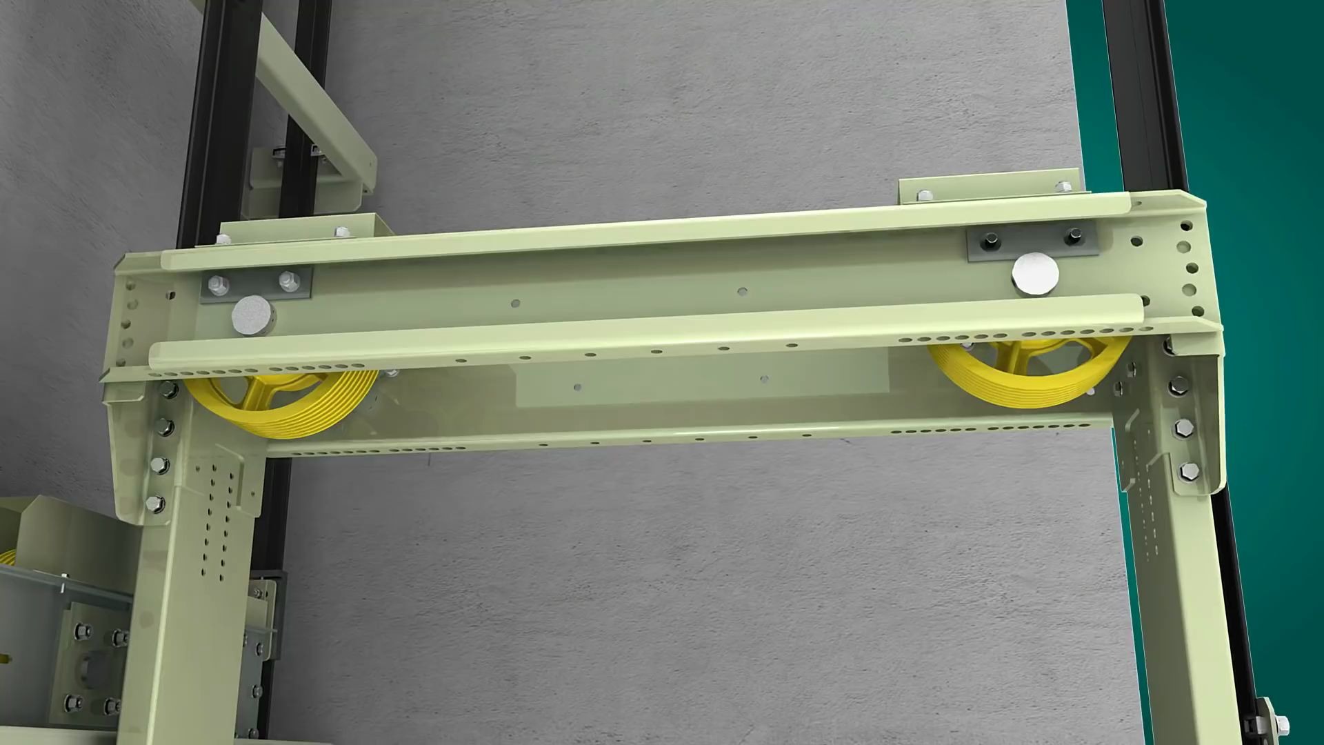 【油管搬运】轿厢式电梯装配动画