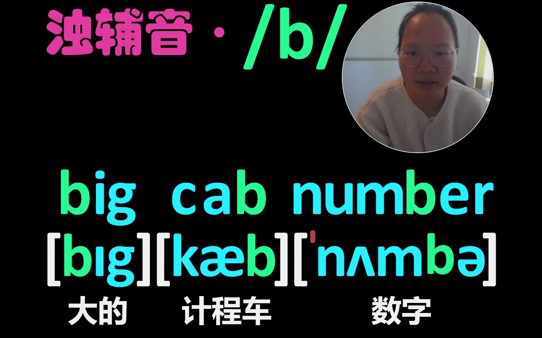 英语音标/b/怎么读浊辅音