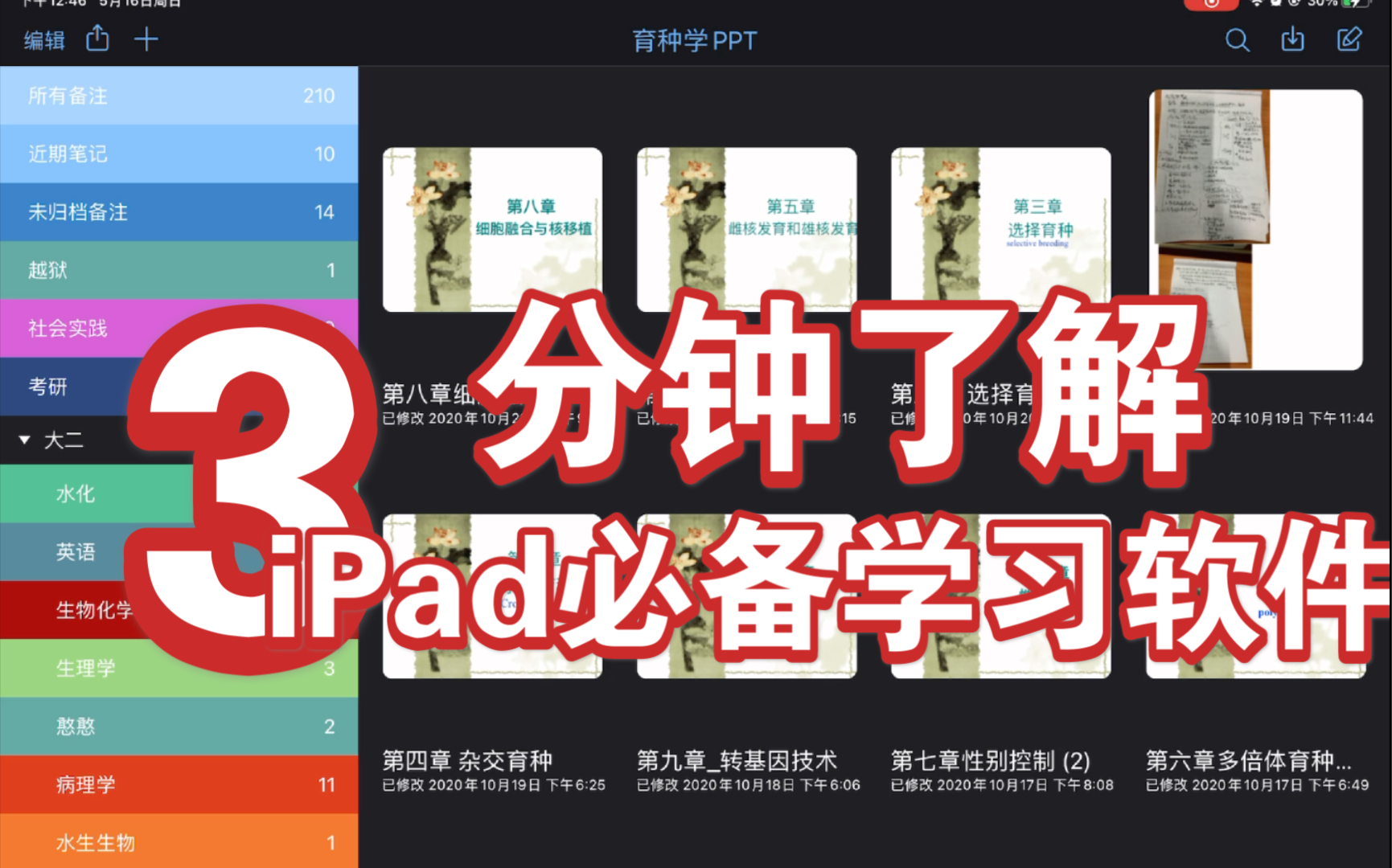 iPad 日常学习办公软件粗略介绍,notabaility、goodnotes,微软word,...