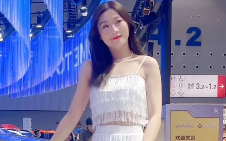 2021广州车展各展台车模视频集锦