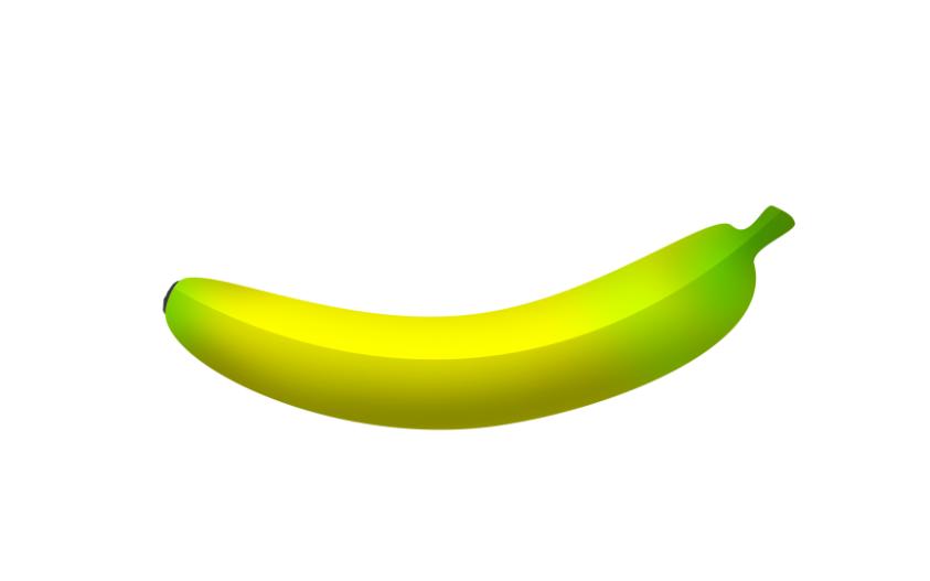 PS钢笔工具画香蕉