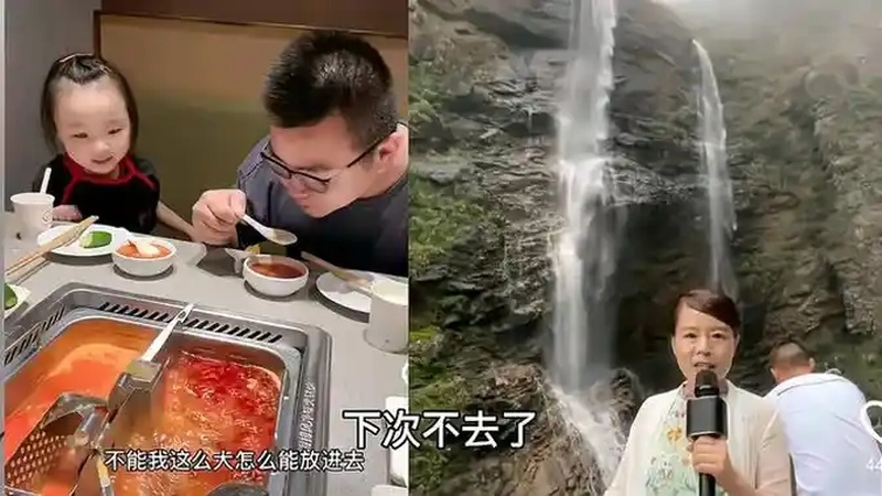 姚威田静带孩子吃海底捞,许妈姚爸宣传庐山,网友:等待八月