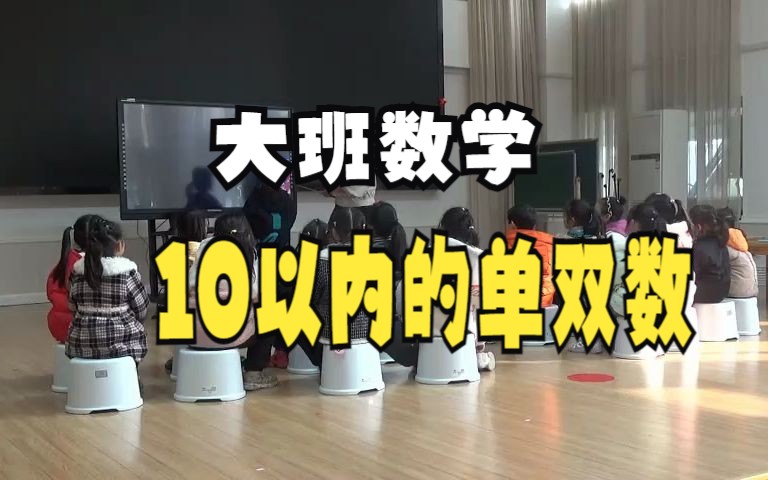 幼儿园公开课|大班数学《10以内的单双数》版本1 2023 视频+教案+...