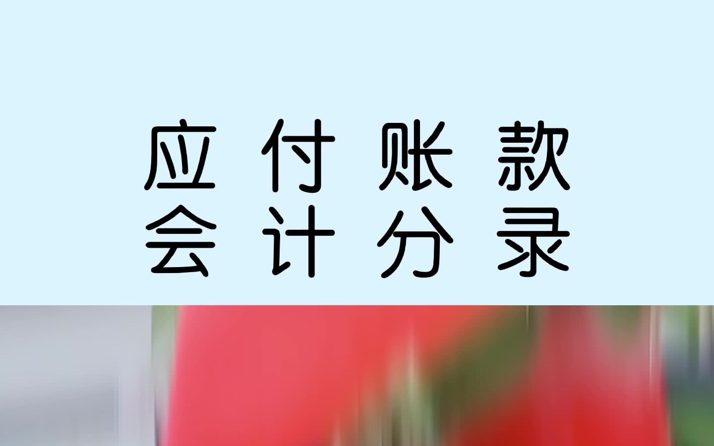 应付账款会计分录!新手必备