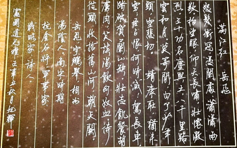 【硬笔书法】录《满江红·写怀》宪国道兄方家正之(手写|练字|硬笔行书)