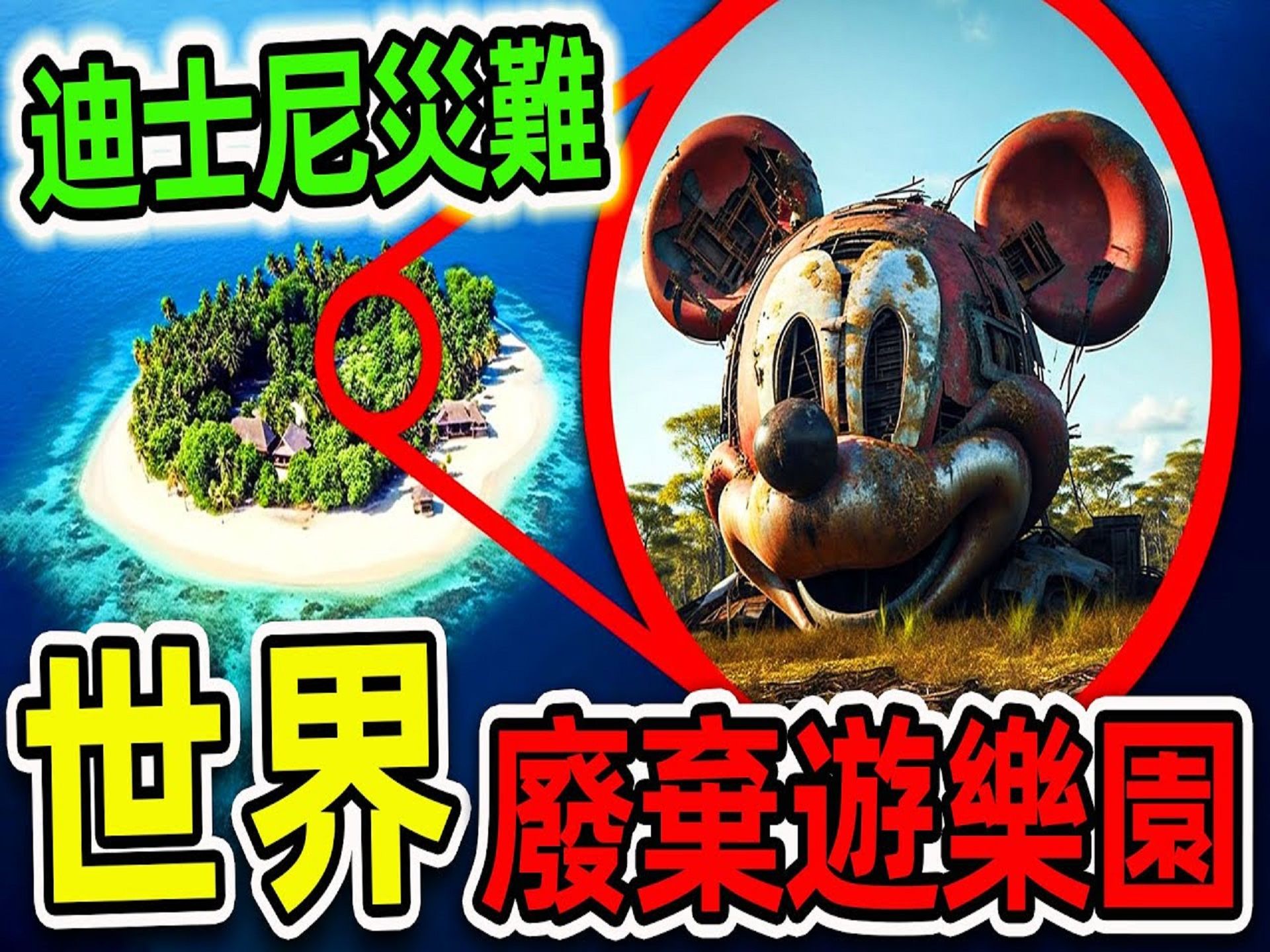 全世界最可怕的10个废弃游乐园,迪士尼深处拍摄的恐怖画面,冒险爱好...