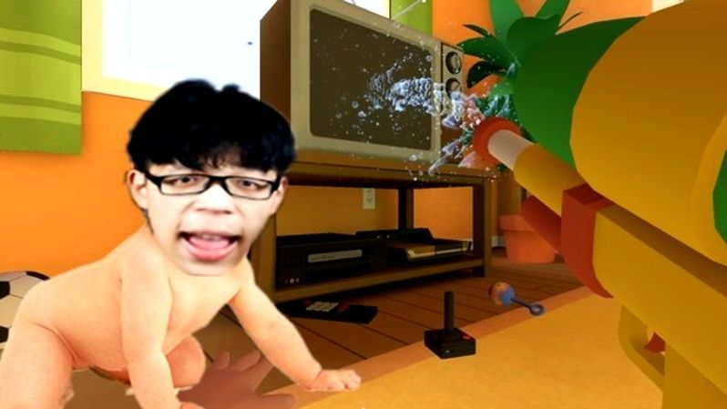 [单机游戏]VR婴儿模拟器#1〓爸妈不在家 熊孩子称小霸王