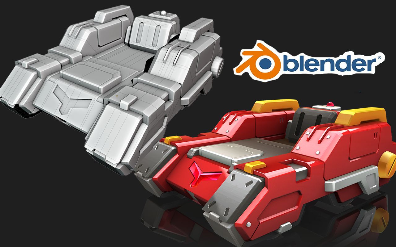 【blender车建模】还原童年回忆跑跑卡丁车模型,卡通风格载具模型...