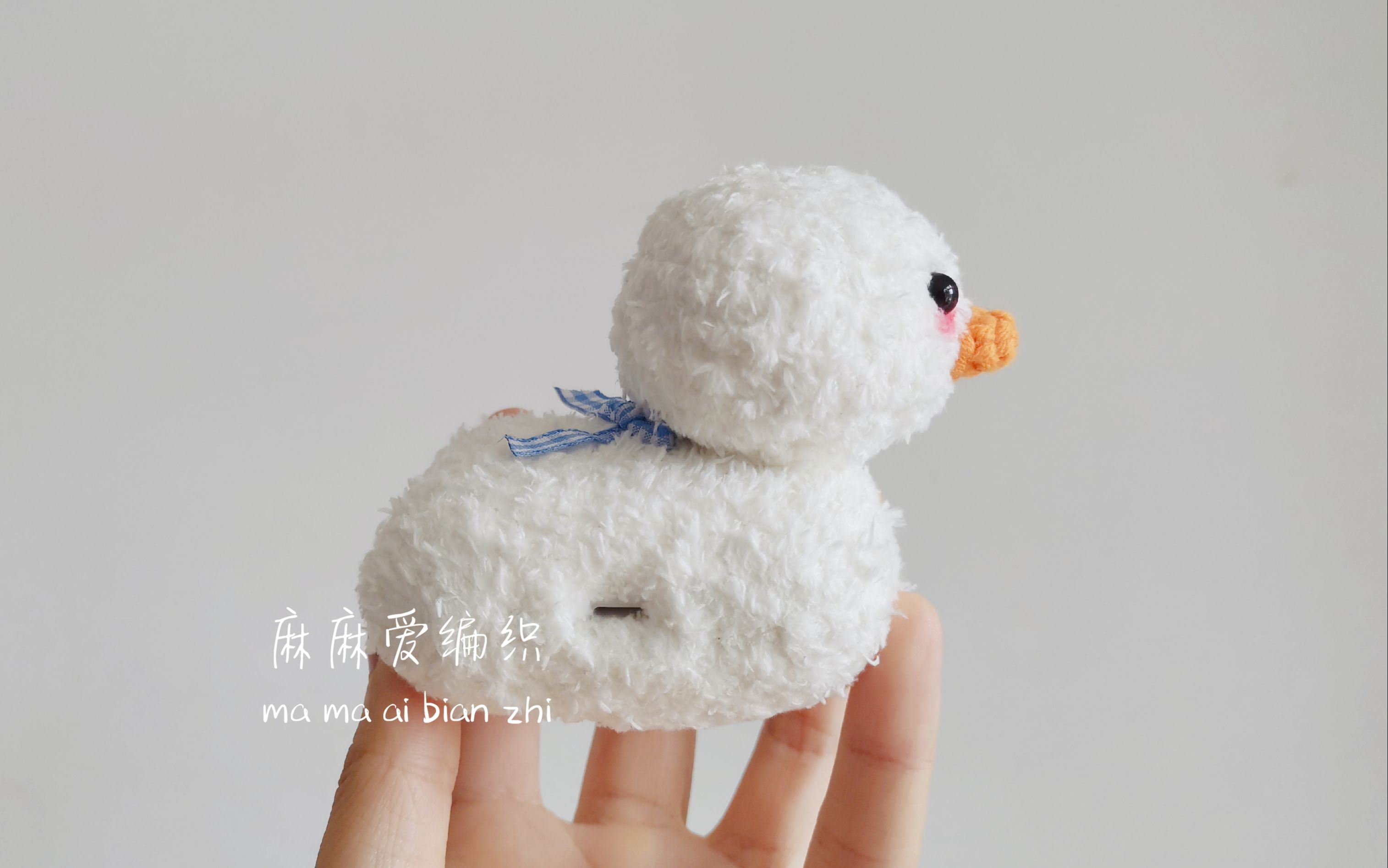 airpods pro 绒绒线主体部分视频教程 麻麻爱编织