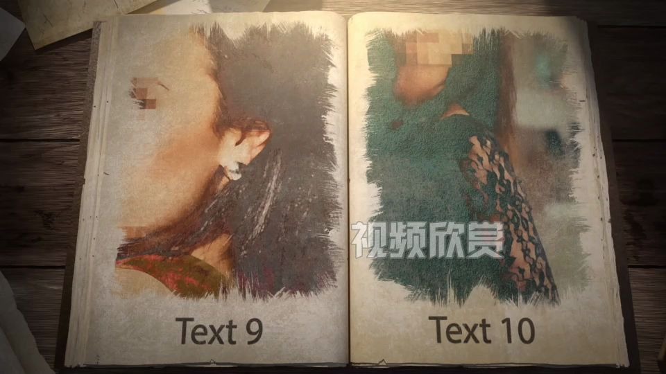 TX0082怀旧翻书相册婚礼同学会毕业季图片幻灯片 同学会开学季毕业...