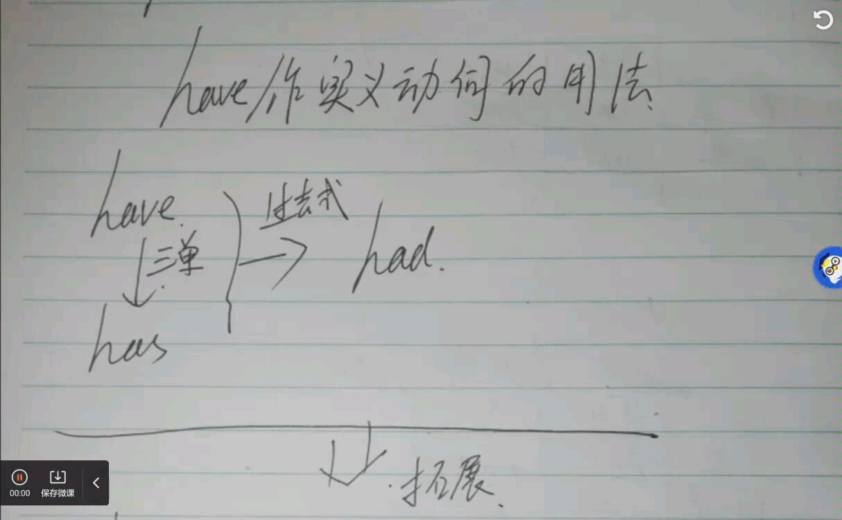 have作为实义动词的用法