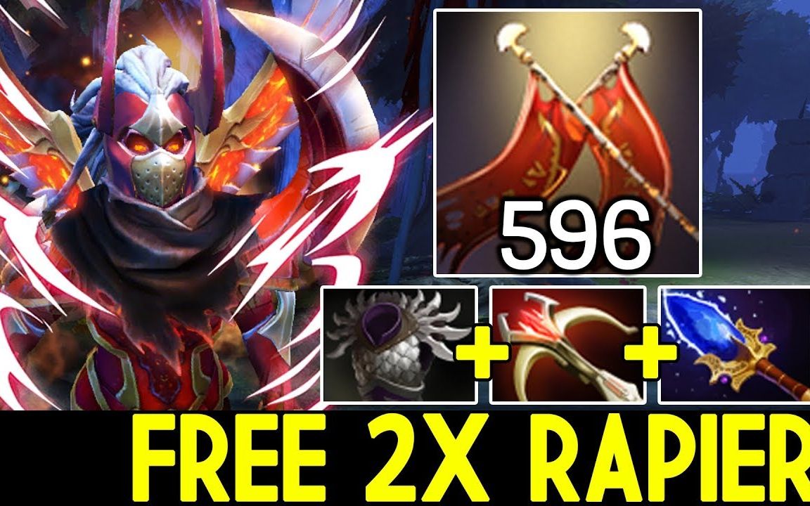 Funn1k [Legion Commander] +596 Damage Free 2x Rapier Insane Game