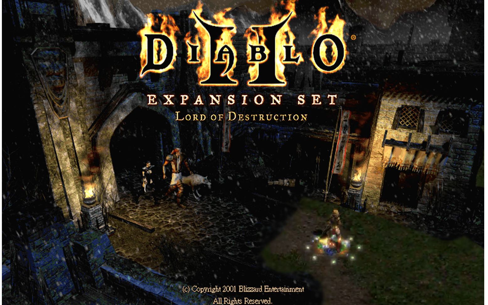 暗黑2 - 女巫穿上女武神金光闪耀效果