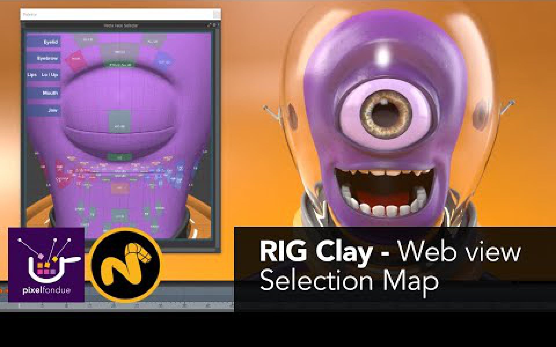 为MODO打造专用角色选区界面 Rig Clay - Web view Selector