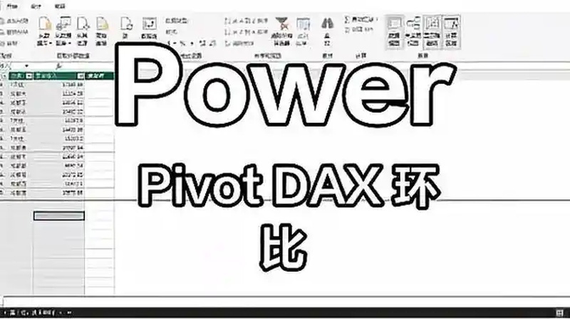 Power Pivot DAX 环比分析