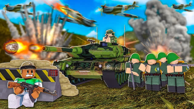 ROBLOX战地模拟器:占领旗帜抢夺敌军基地!面面解说