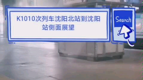K1010次列车沈阳北站到沈阳站侧面展望