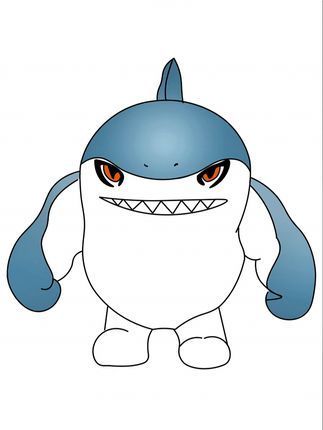 板绘之大鲨鱼 老爸画的大鲨鱼VS我画的大鲨鱼