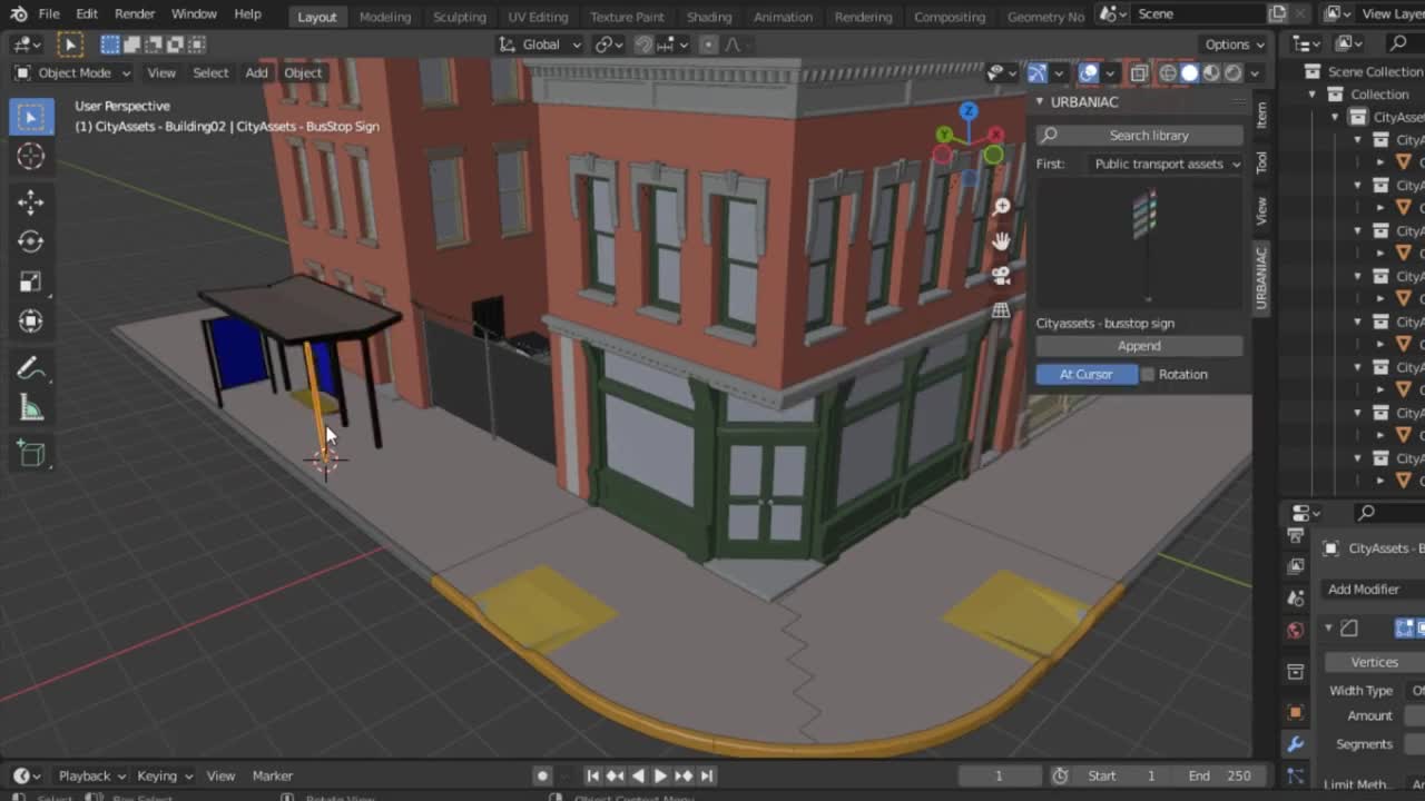 模艺blender插件下载- Urbaniac! City Asset Pack都市城市资产包