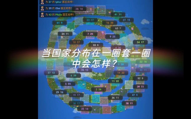 【世界盒子】如果将国家放在一个圈套一个圈中会怎样。