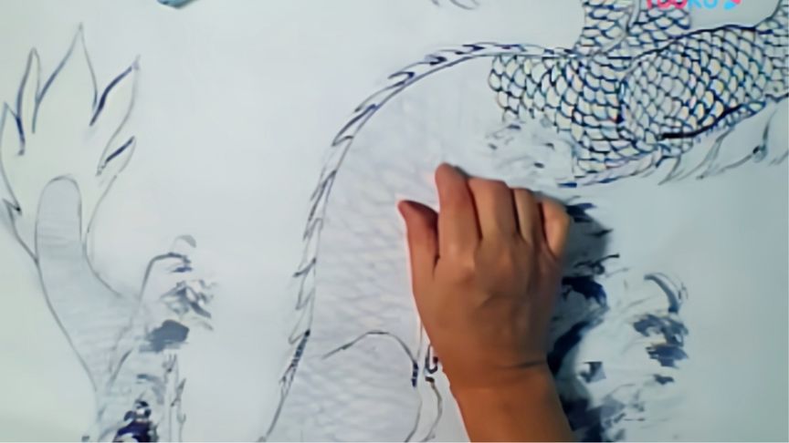 水墨画龙的画法视频教程【二】周国华