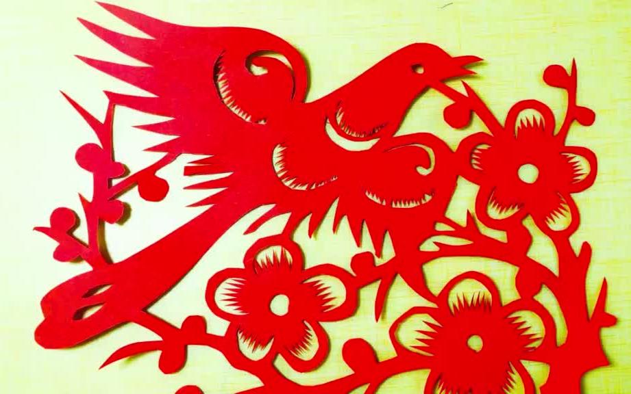 喜鹊登梅剪纸教程:象征好运与福气将至(上集),全民求知季