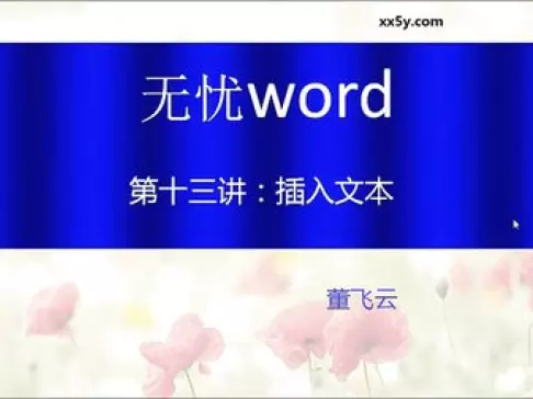 Word教程.13.插入文本 Word2003 Word2007全套教程